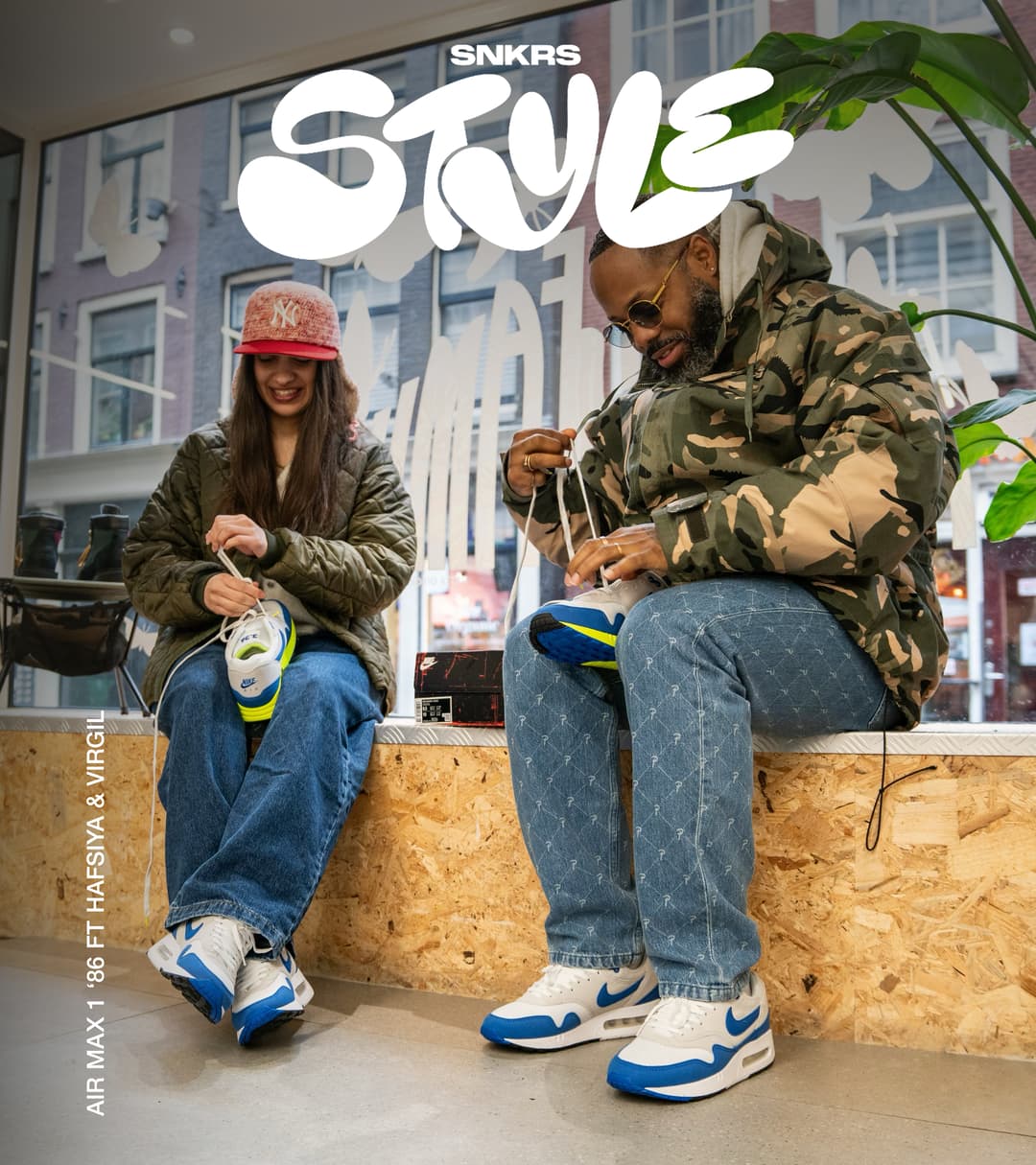 SNKRS Style : Air Max 1 '86 avec Hafsiya et Virgil . Nike SNKRS
